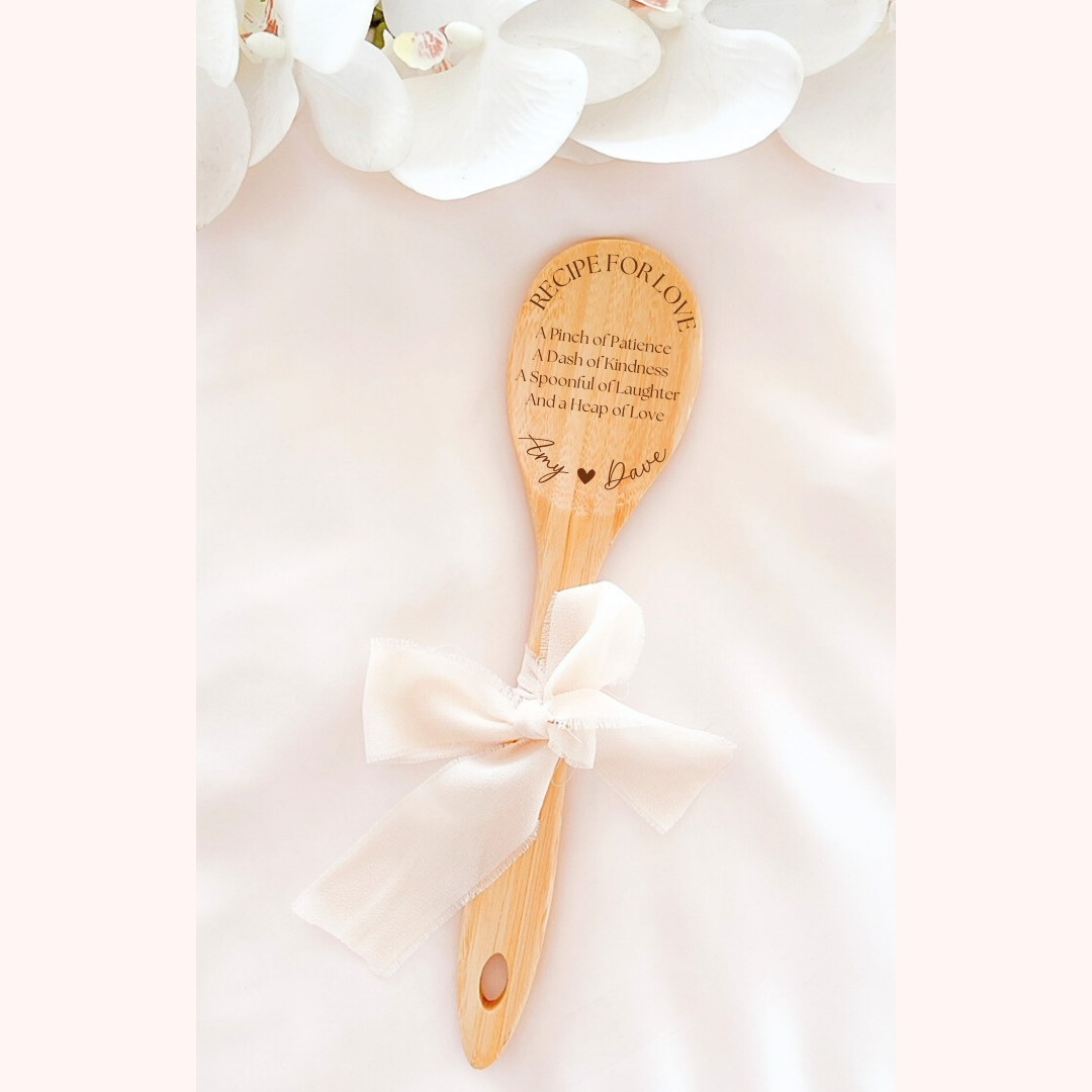 Custom Wooden Engraved Baking Kitchen Spoons – Champagne Occasions