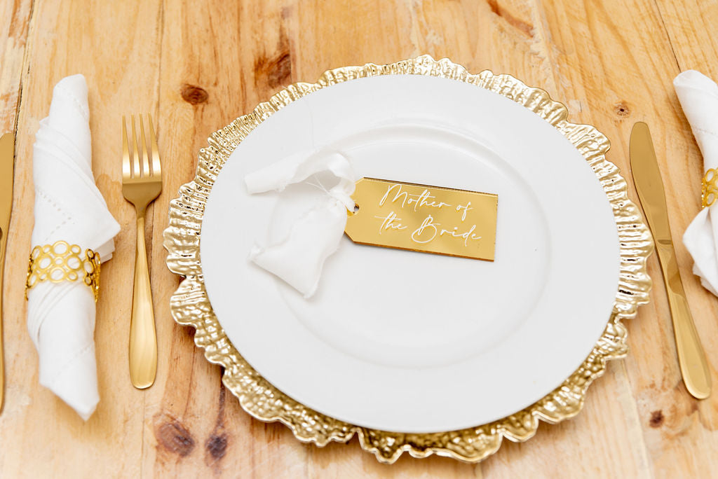 Acrylic Luggage Tags / Name place tags – Champagne Occasions